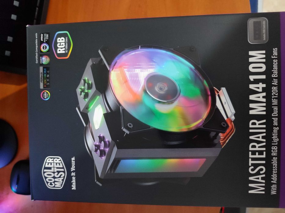 Cooler CPU Cooler Master MasterAir MA410M RGB Antas • OLX Portugal