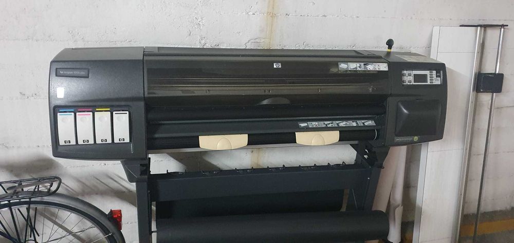 Impressora Grande Formato Plotter HP DesignJet 1050c Plus + Guilhotina ...