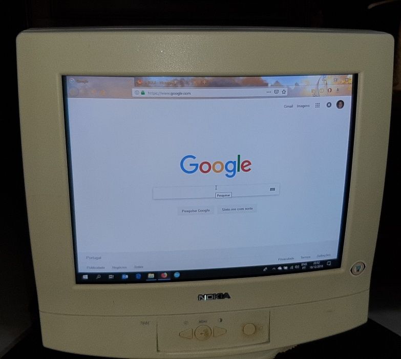 Monitor de PC NOKIA 700 C + teclado (16 polegadas)+cabo VGA+ scanner ...