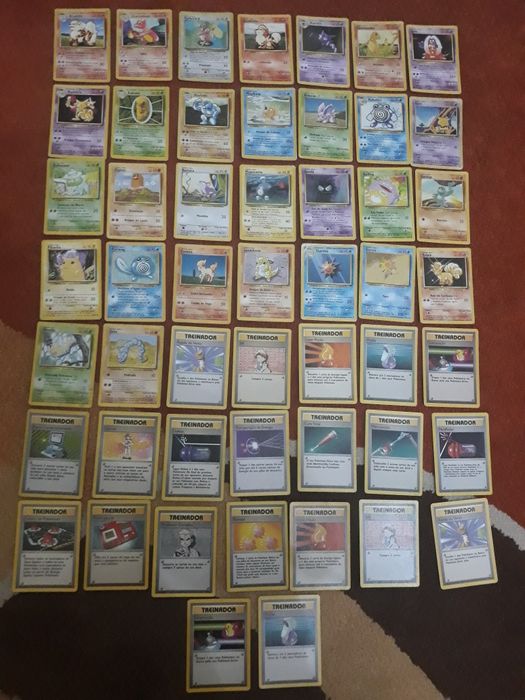49 Cartas pokemon do primeiro Set Castelo Branco • OLX Portugal