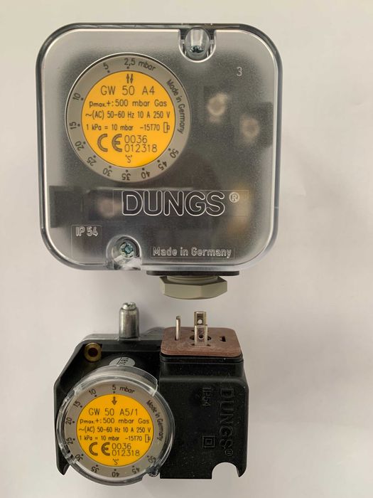 Реле давления газа DUNGS GW 50 A4, GW50 A5, GW150 A6/1, GW500 A6/1: 2 ...