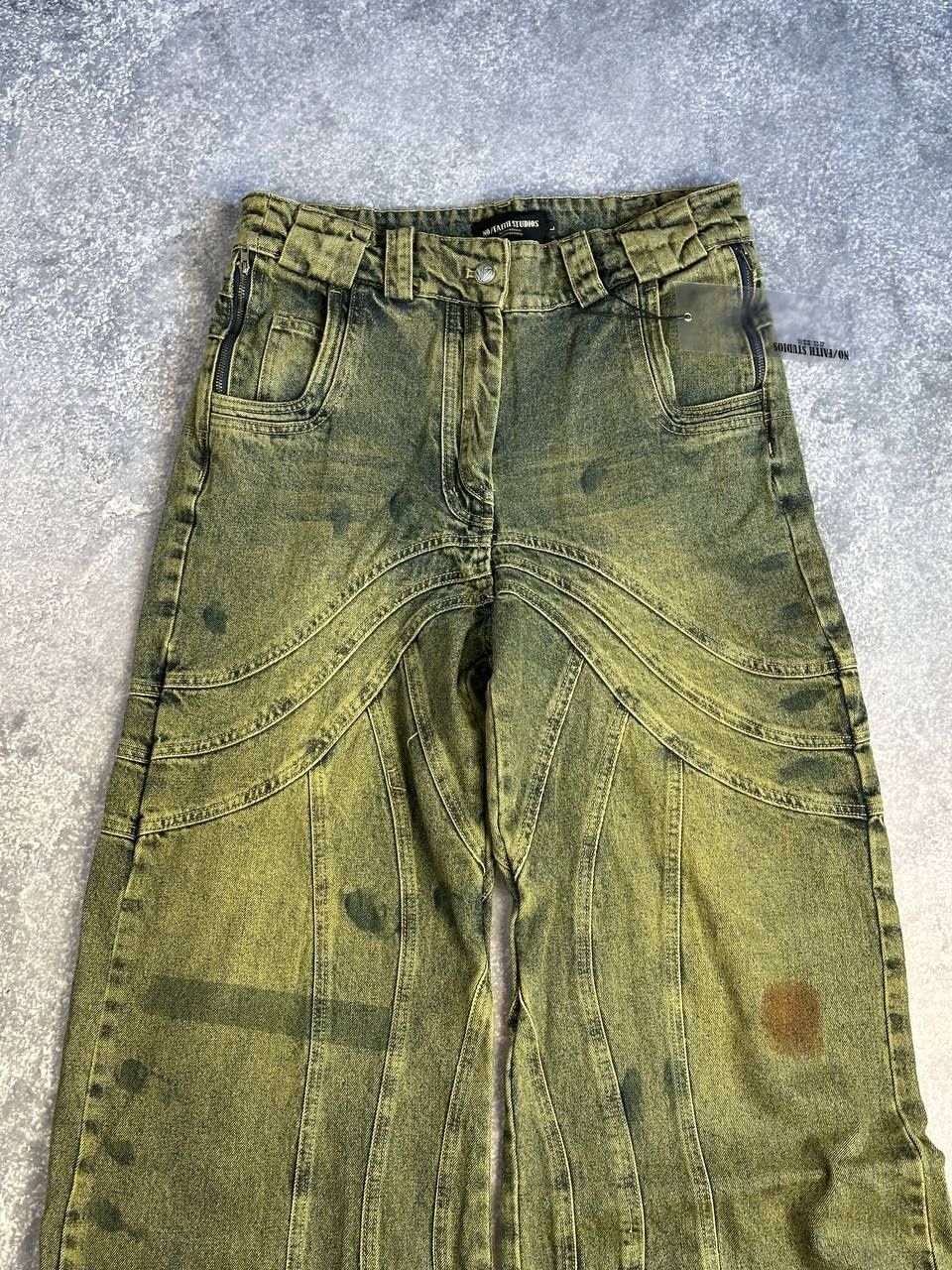NFS NO FAITH STUDIOS baggy faded jeans distressed широкі NFS NO FAITH STUDIOS baggy faded jeans distressed широкі