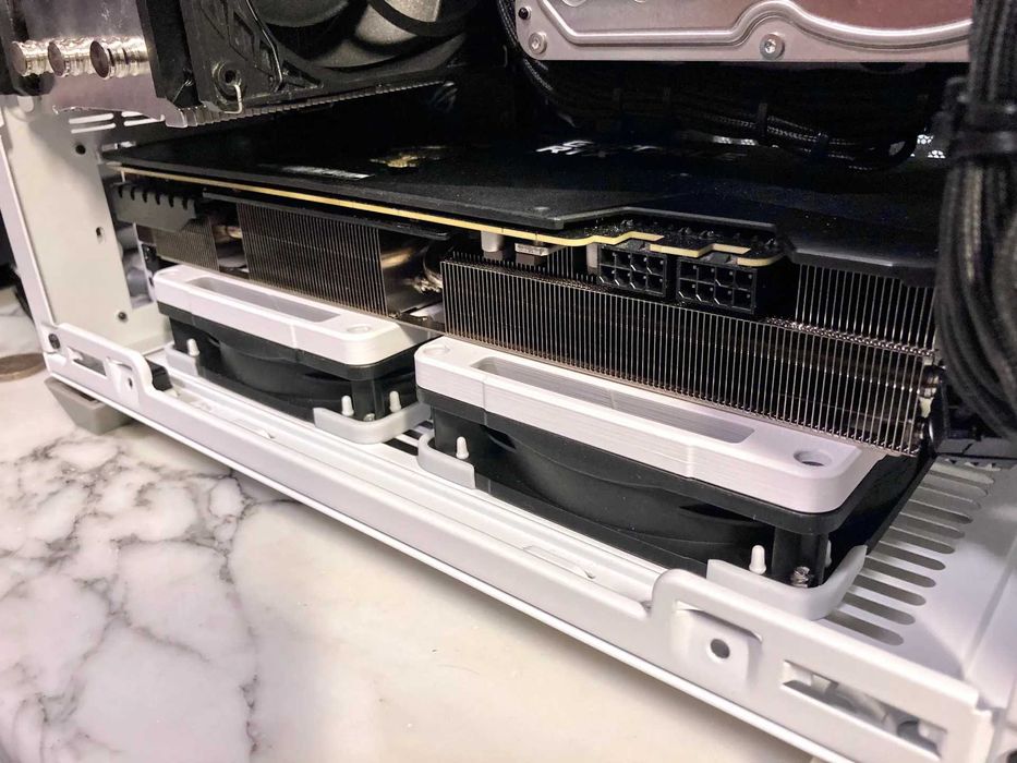 Deshroud Mod Duct kanał wentylacyjny MSI RTX 3080 Ventus NR200P Noctua ...