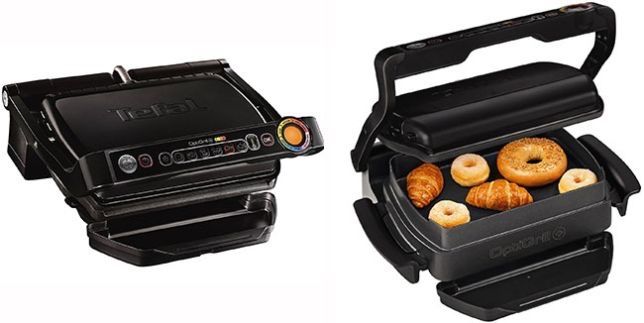 Гриль Тефаль офіційний Tefal GC714834 OptiGrill + є форми для випічки ...