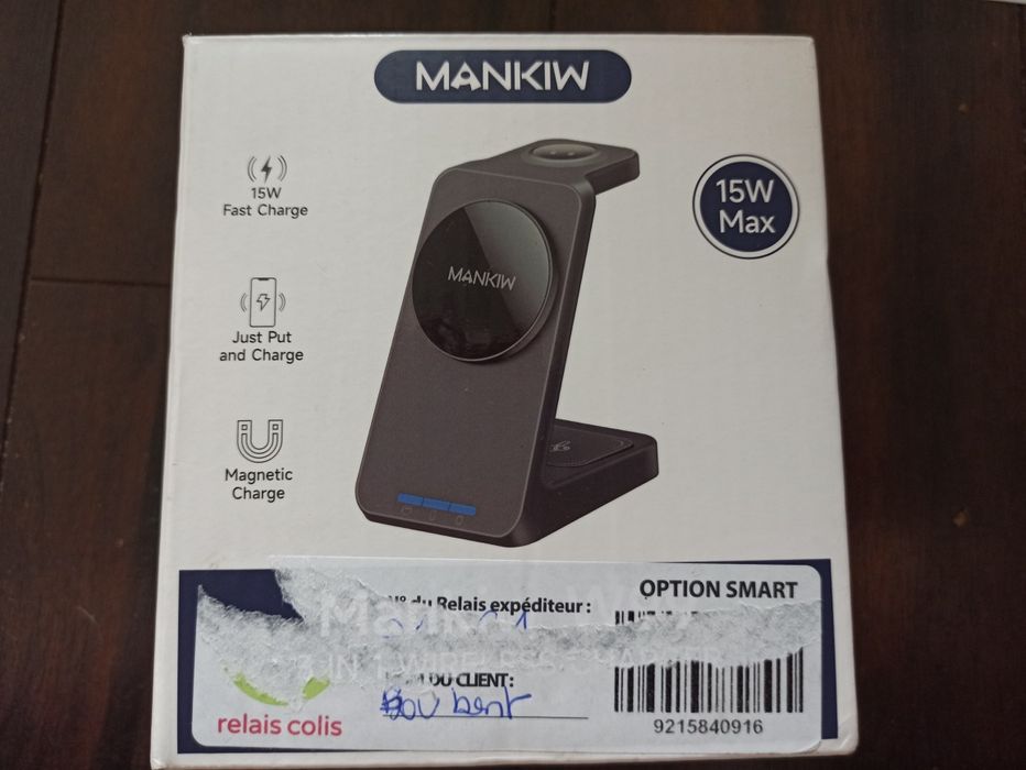 Ładowarka bezprzewodowa indukcyjna 3 w 1 MANKIW Koziegłowy • OLX.pl