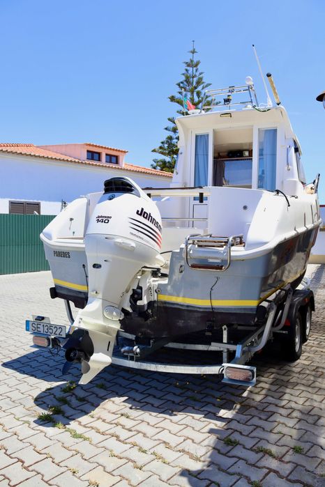 Rio 600 Cabin fish 6.23mts 140HP 4 tempos + atrelado novo Marinhais ...