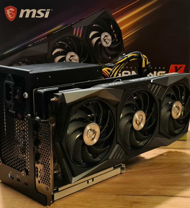 TH3P4G3 EGPU Thunderbolt + MSI Geforce RTX 3070 X Trio 8GB + zasilacz ...