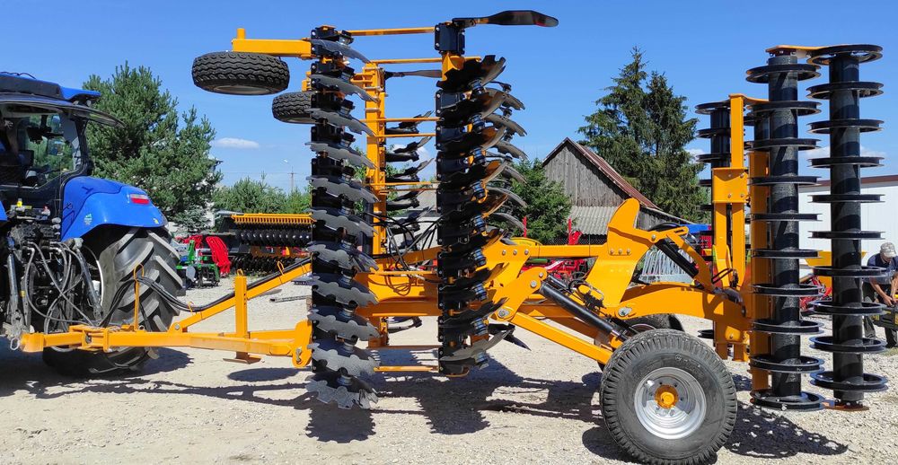 Od ręki! Brona talerzowa hydrauliczna UH EX 5m + wał tandem STALTECH ...