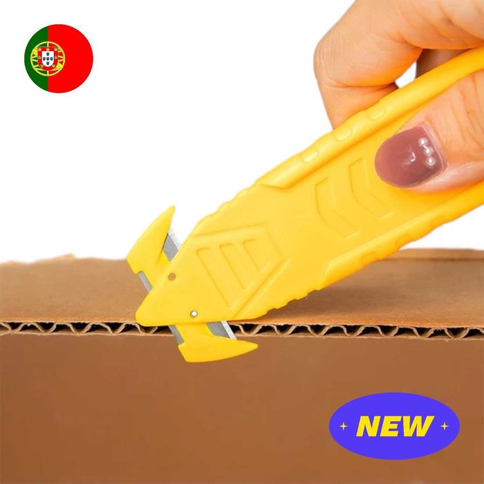 Safety Box Cutter Opener Knife - Retractable Blade, Ergonomic Handle ...