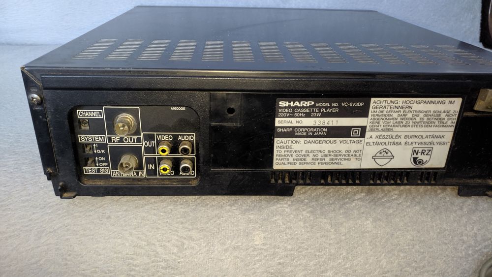 Magnetowid nagrywarka VHS SHARP VC-6V3 Jędrzejów • OLX.pl