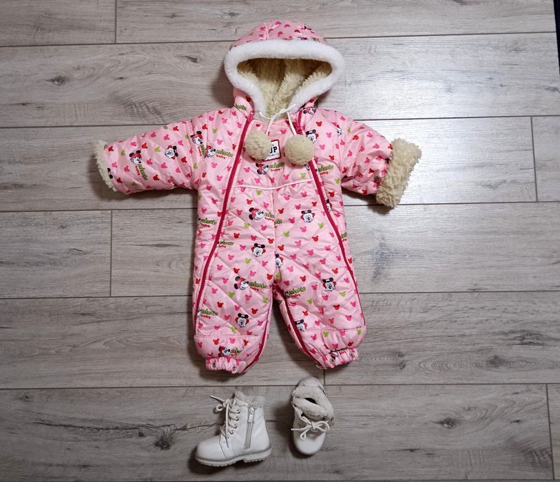 Зимовий комбінезон 2 в 1 80 розмір зимові чобітки 400 грн Одежда для девочек