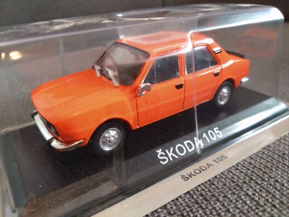 Kultowe auta PRL Złota Kolekcja Skoda 105 DeAgostini skala 1:43 ...