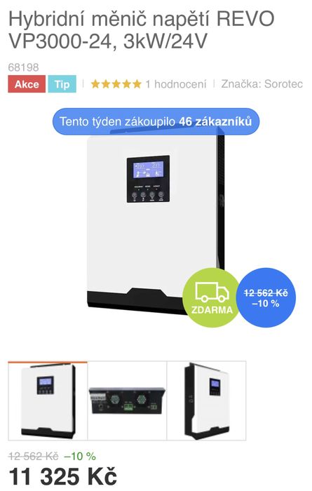 Гібридний інвертор REVO VP3000-24, 3кВт/24В: 27 500 грн. - Перетворювачі напруги Ужгород на Olx