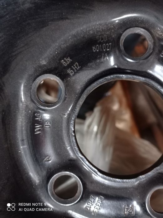 Felgi koła zimowe 185/60/15 Vw Golf Polo Skoda scala fabia 6J x 15 ...