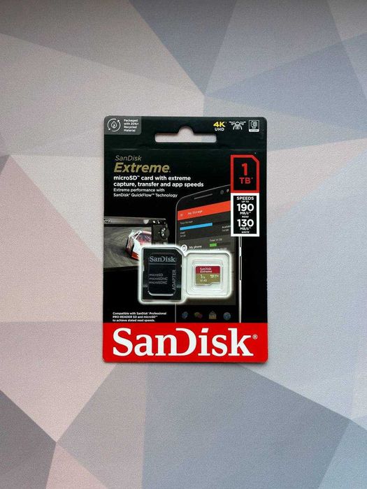 SanDisk Extreme 1 TB Micro SD Карта Пам'яті: 4 500 грн. - Карты памяти ...