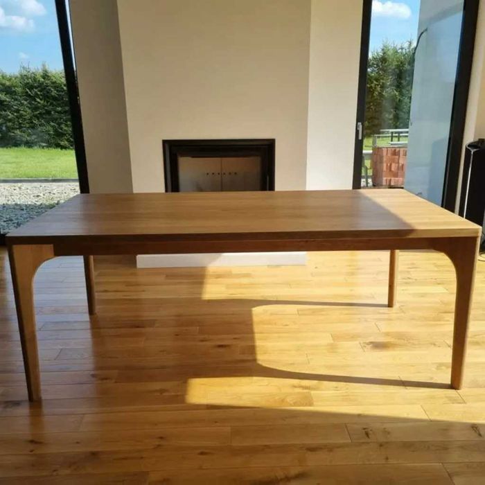 Stół dębowy 160x90 cm, nowoczesny, rustykalny, loft, rozkładany Warszawa Bemowo • OLX.pl