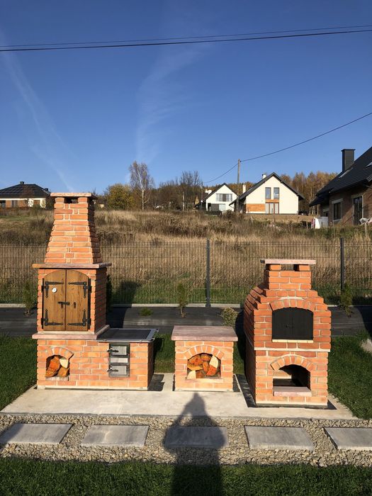 Kuchnia polowa, wędzarnia grill piec do pizzy chleba opalany drewnem ...