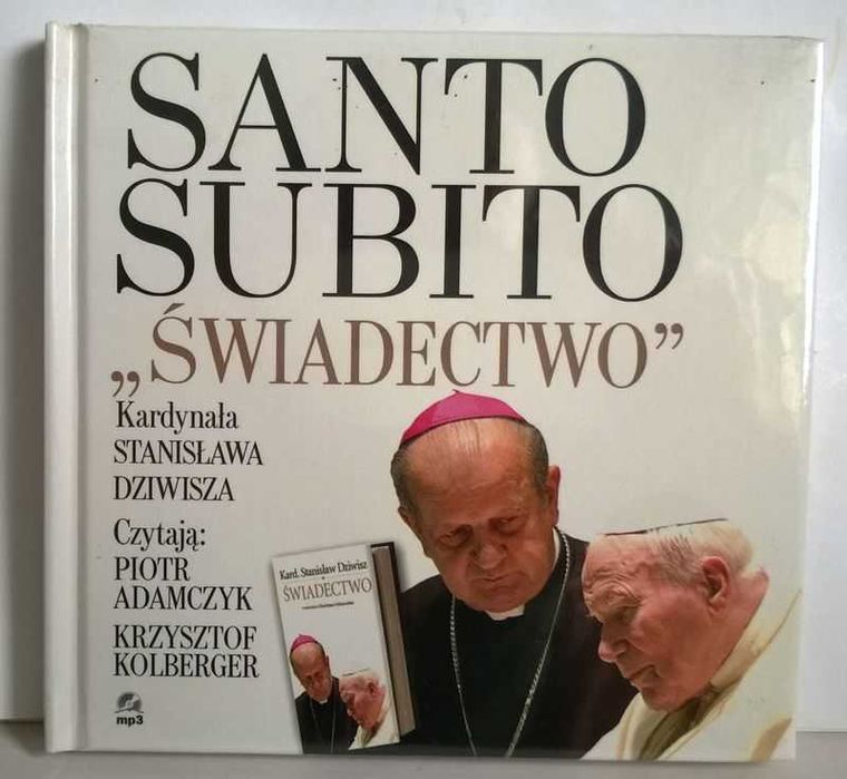 Santo Subito Świadectwo Stanisław Dziwisz Jan Paweł II CD NOWA FOLIA ...