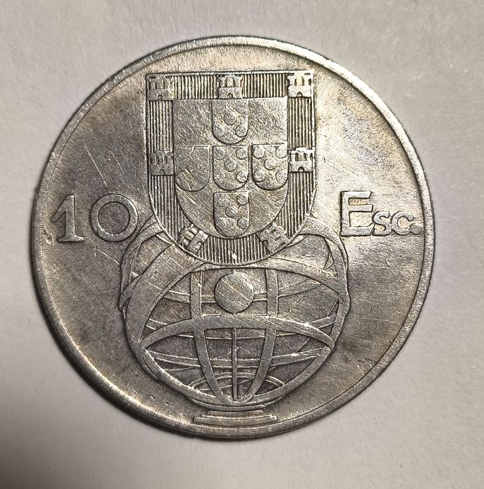 Moeda de 10 Escudos - 1954 [Prata] Odivelas • OLX.pt