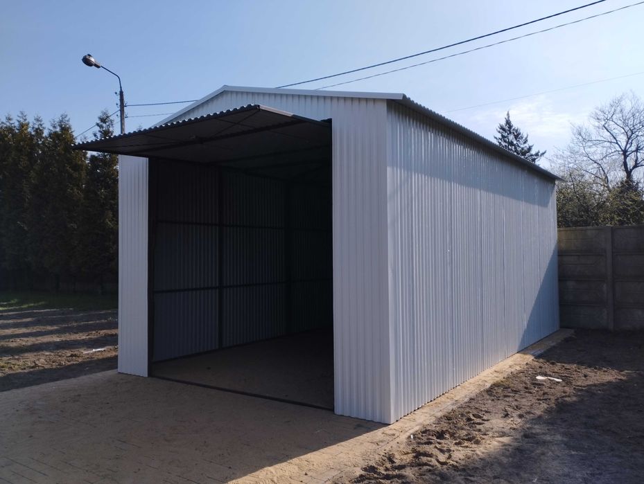 Garaż blaszany garaz blaszak wiata blaszana 4x7 5x7 7x5 5x5 4x5 hala ...
