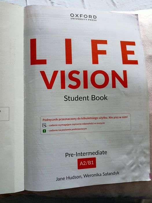 Live vision Pre- intermediate A2/B1 podręcznik plus ćwiczenia Rzeszów • OLX.pl