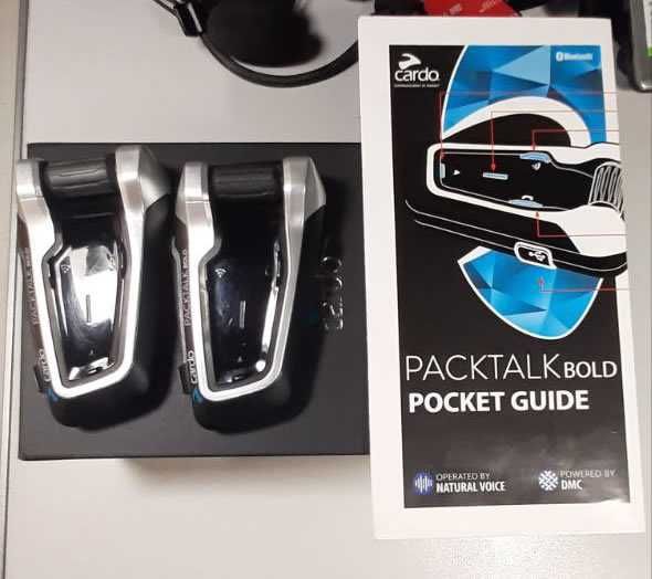 Мотогарнитура двойная (интерком) Cardo PackTalk Bold DUO комплект: 18 ...
