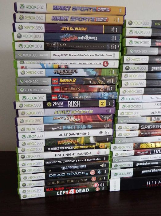 GRY XBOX 360 LEGO Minecraft RED DEAD Kinect Just Dance SPORT Gostynin ...