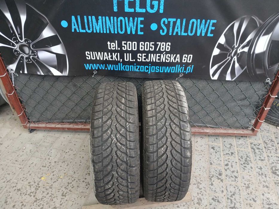 2x używane opony zimowe Bridgestone 205/60 R16 2023r Gwarancja Montaż Suwałki • OLX.pl