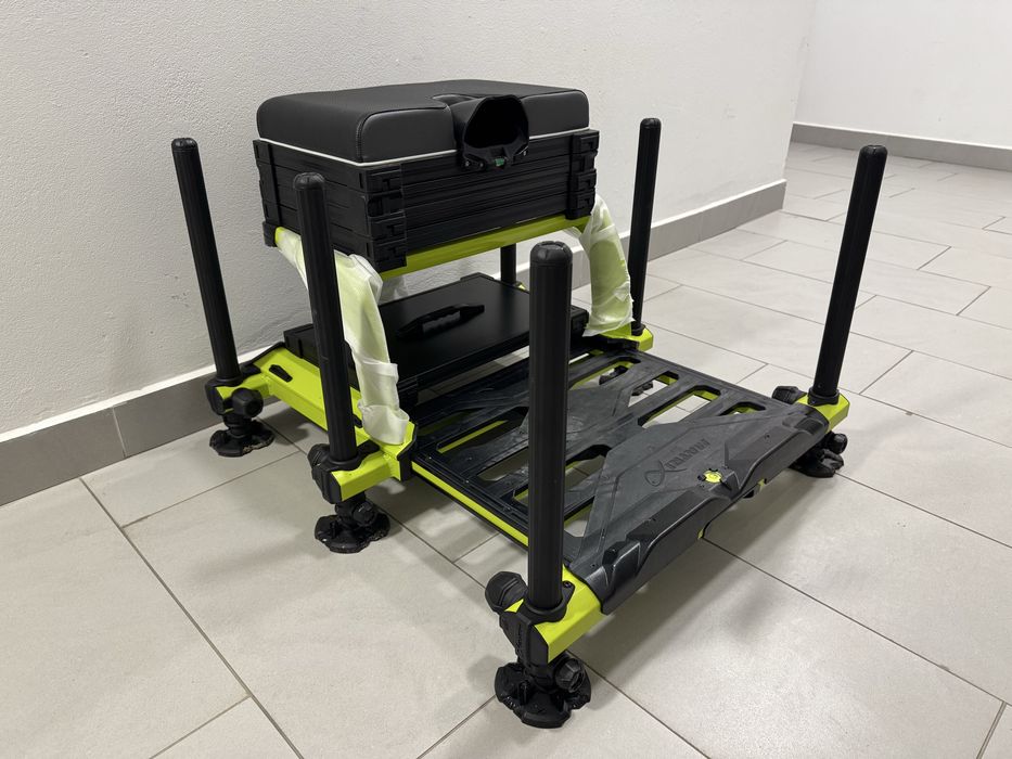 Kosz siedzisko wędkarskie Matrix XR36 Pro Lime - stan jak nowy ...