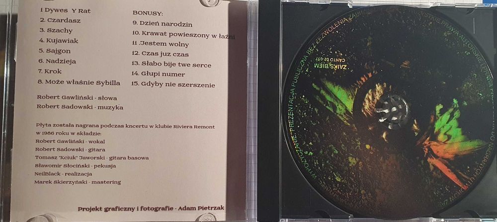 Madame CD Koncert Robert Gawliński, Wilki Katowice Dąbrówka Mała • OLX.pl