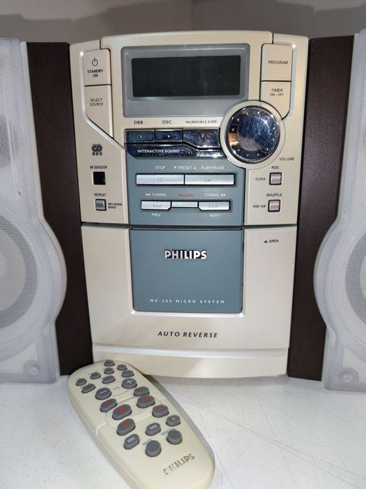 Aparelhagem PHILIPS MC-200/22 - Cd - Cassete - Radio Corroios • OLX.pt