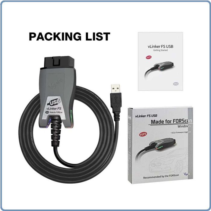 Vgate Vlinker FS ELS27 USB FORScan OBD2 Ford Mazda: 1 499 грн. - Прочие ...