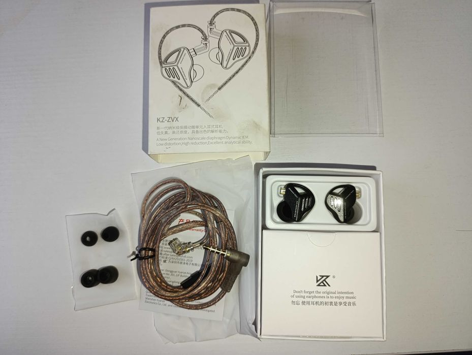 Наушники професиональные KZ ZVX. Дротові HI-FI. Нові. Дуже дешево!Торг: 499 грн. - Навушники ...