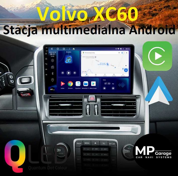 VOLVO XC60 Nawigacja Android Qled CarPlay/AndroidAuto 4G Montaż!!! Skarżysko-Kamienna • OLX.pl