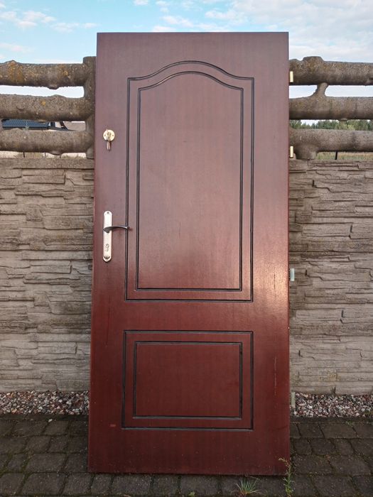 Drzwi drewniane zewnętrzne Siomki • OLX.pl