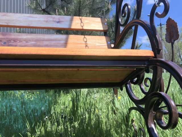 Кованная лавка, Качеля садовая. Мангал. скамейка уличная: 2 150 грн ...