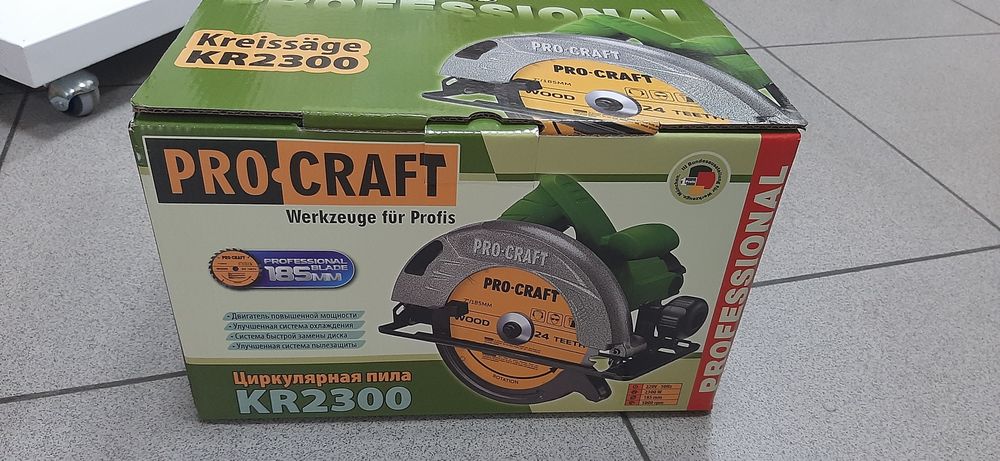 Циркулярная пила Procraft KR2300 , дисковая пила ,2 диска: 1 770 грн. - Електроінструмент ...