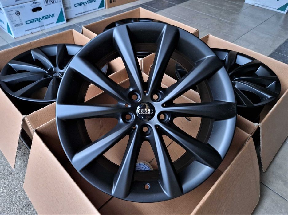 Alufelgi 18 5x112 Audi A4 A5 A6 A7 A8 Q5 Czarne Oryginalne NOWE ! 414# Żory • OLX.pl