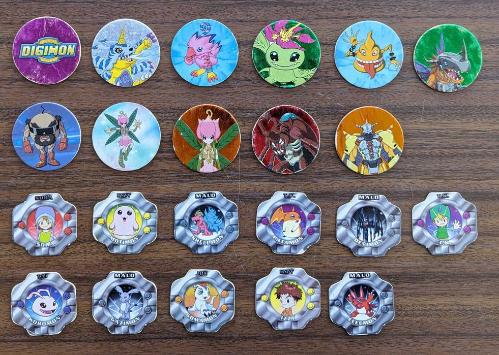 Tazos Digimon (40+) Algueirão-Mem Martins • OLX Portugal