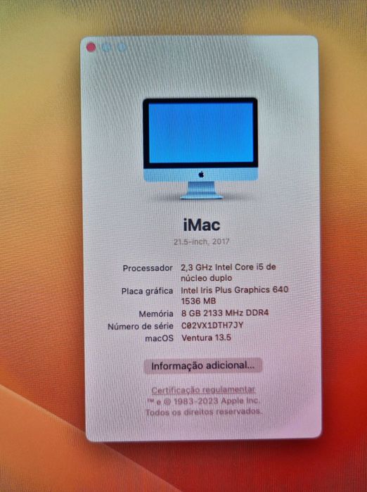 Apple Imac 21.5 2017 Coimbra (Sé Nova, Santa Cruz, Almedina E São ...