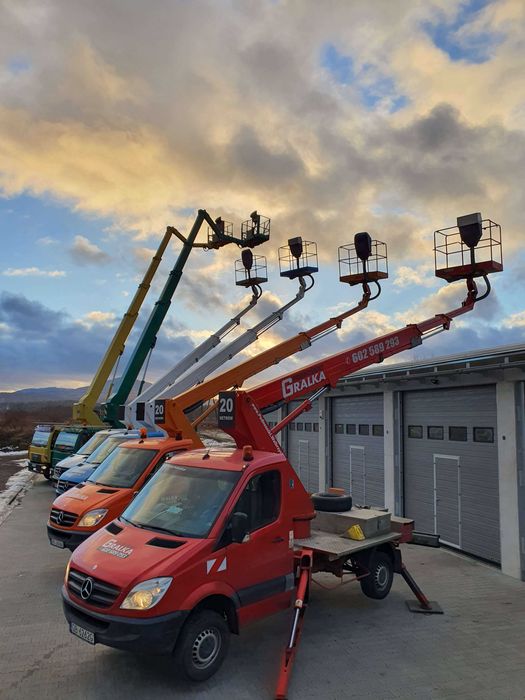 Podnośnik koszowy 20m # 26m # 27m, wynajem, zwyżka, GRALKA Podnośniki ...