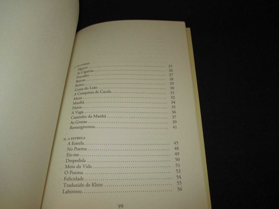 Livro Sexto Sophia de Mello Breyner Andresen 1ª edição Parque das ...