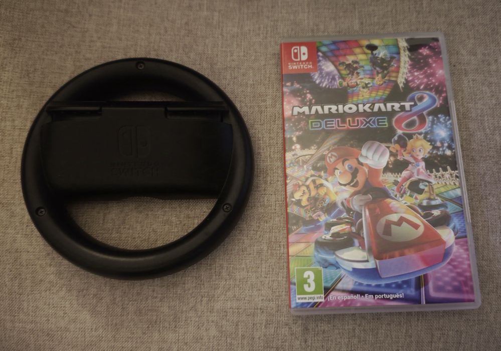Super Mario kart 8 deluxe + volante Espinho • OLX.pt