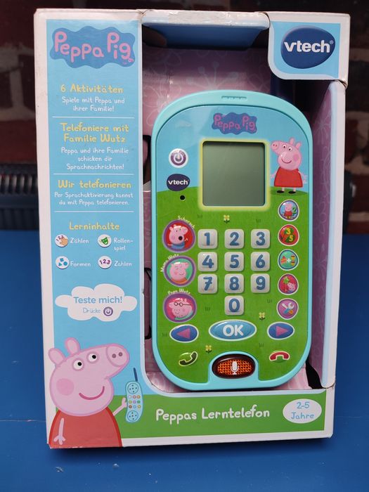 VTech Peppa Pig Świnka Peppa telefon komórkowy zabawkowy edukacyjny ...
