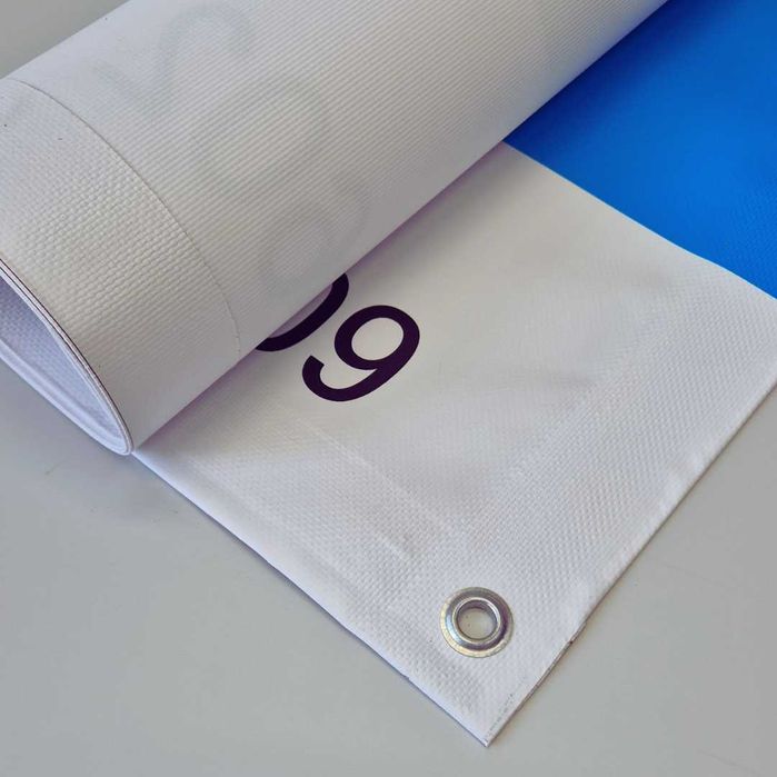 Baner reklamowy mocny zgrzewany i oczkowany Kobyłka • OLX.pl