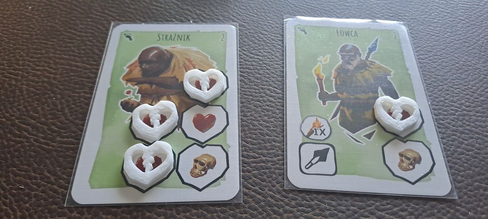 Tokeny serduszka, znaczniki obrażeń do Paleo, 40szt Duraje • OLX.pl