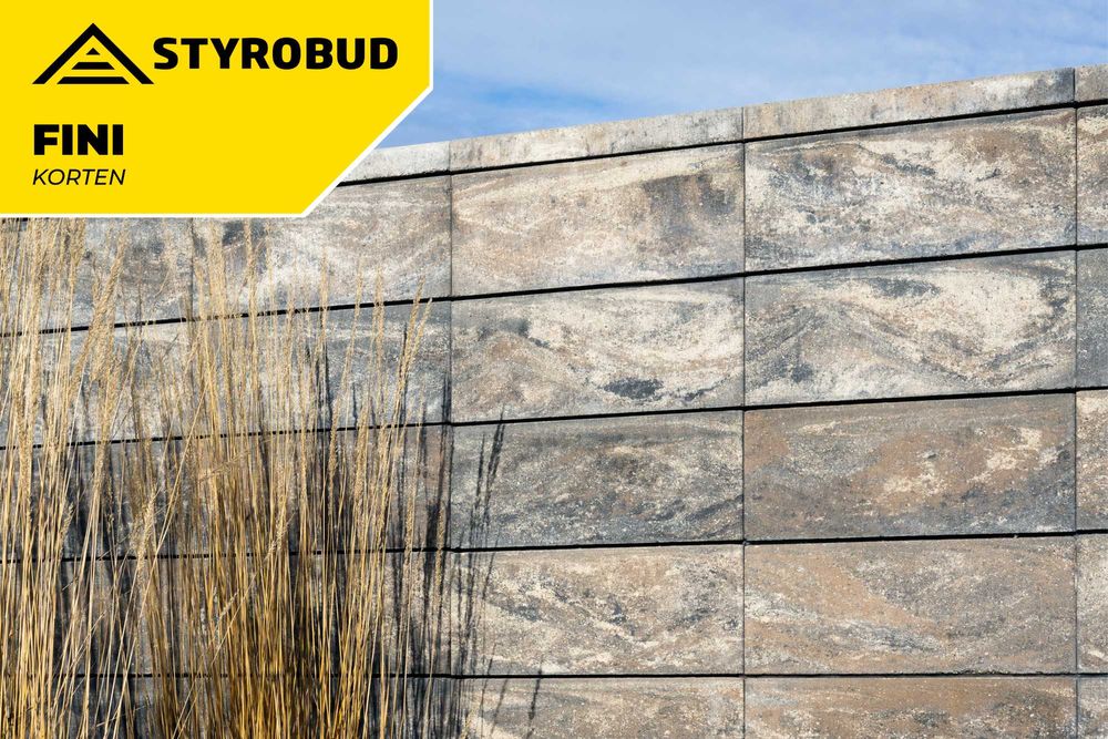 Pustak bloczek ogrodzeniowy FINI STYROBUD 50x20x20 Pabianice • OLX.pl