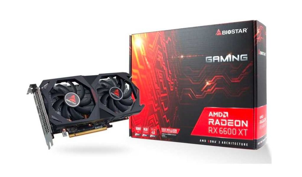 Karta graficzna BIOSTAR AMD Radeon RX 6600 XT EVO 8GB GDDR6 Nowa pasta ...