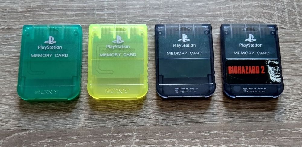 SONY Ps1 PSX PsOne Karty Pamięci Memory Card 1Mb Transparentne Zamiana ...