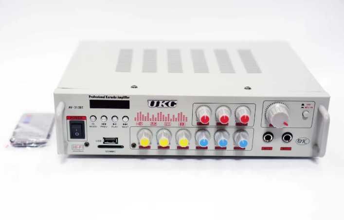 Мощный Підсилювач + КАРАОКЕ 2мікрофони усилитель звука: 2 160 грн ...